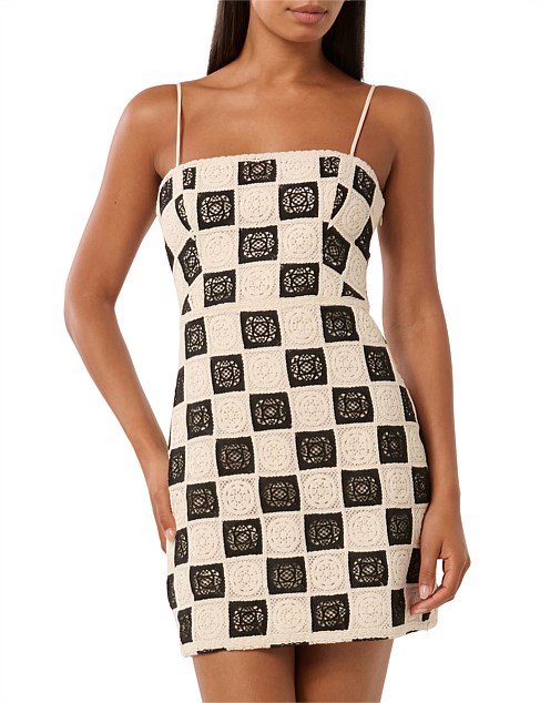 Forever New Carla Crochet Mini Dress | David Jones