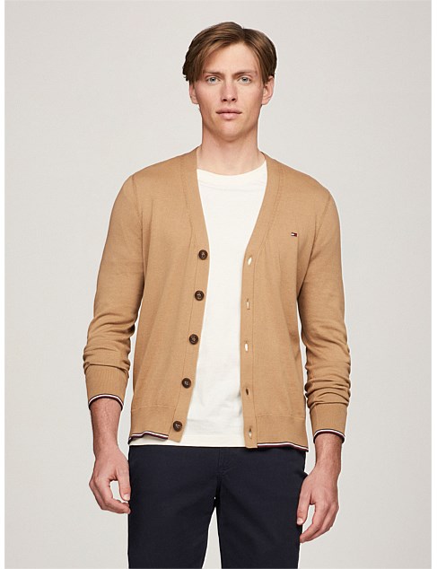 Tommy Hilfiger Tipped Cardigan | David Jones