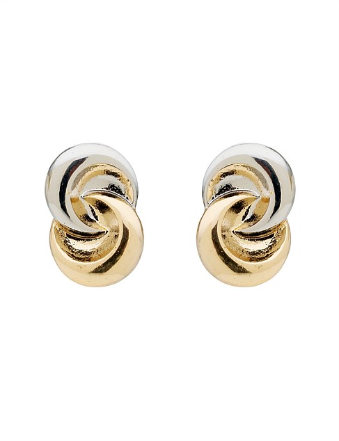 Barcs Two-tone Helix Stud Earring | David Jones