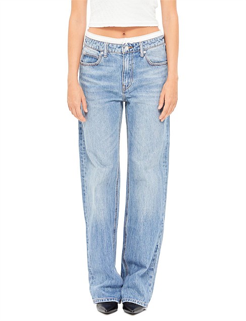 T By Alexander Wang Ez -Mid Rise Relaxed Straight Pointelle Undie ...