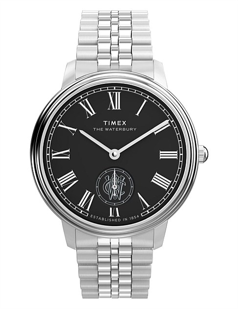 Timex Timex Waterbury Sub-second Black Dial Sst Bracelet Watch | David ...