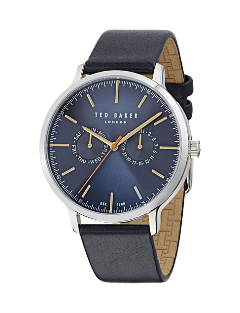 Ted Baker Ted Baker Haarvin Blue Dial Blue Leather Strap Watch | David ...