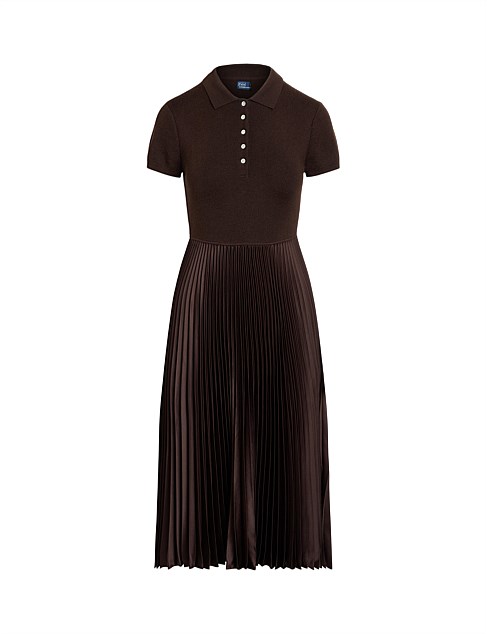 Polo Ralph Lauren Sweater-bodice Short-sleeve Dress | David Jones