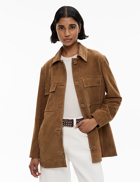 Witchery Suede Jacket | David Jones