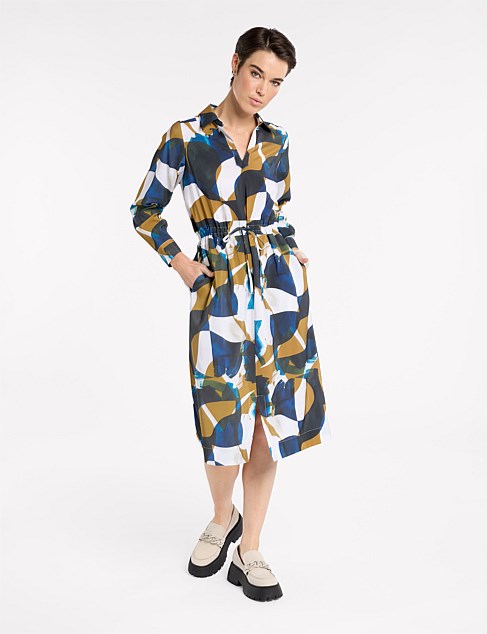 Marco Polo Golden Pools Shirt Dress | David Jones
