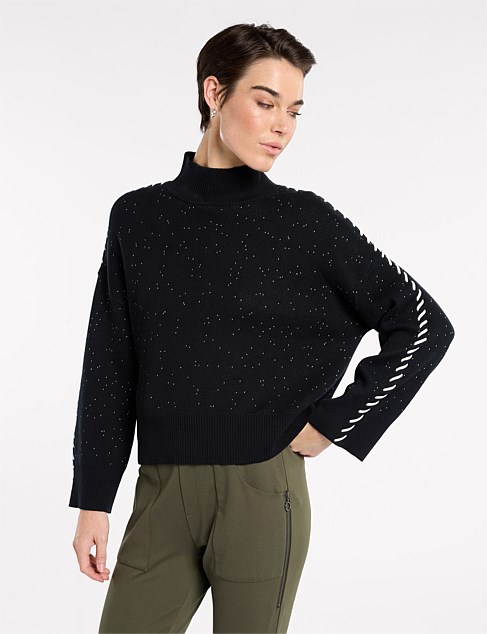 Marco Polo Fleck Knit Sweater | David Jones