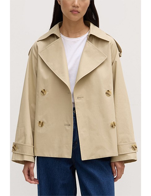 Assembly Label Casey Short Mac Jacket Natural | David Jones