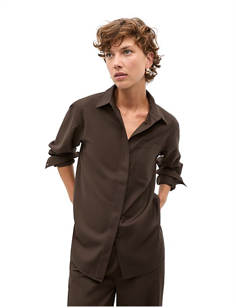 Seed Heritage Soft Suiting Utility Shirt | David Jones