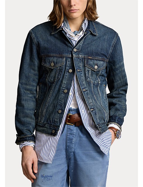 Polo Ralph Lauren Faded Denim Trucker Jacket | David Jones