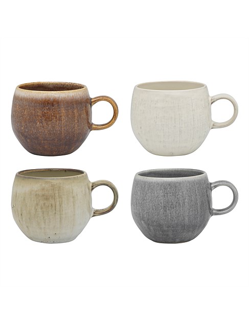 Ecology Linen Set Of 4 Mugs 330ml Autumn | David Jones