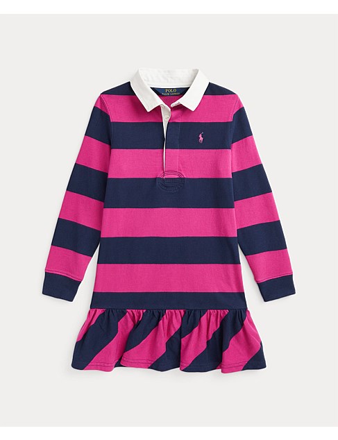 Polo Ralph Lauren Kids Striped Cotton Jersey Rugby Dress (2-6.5 Years ...