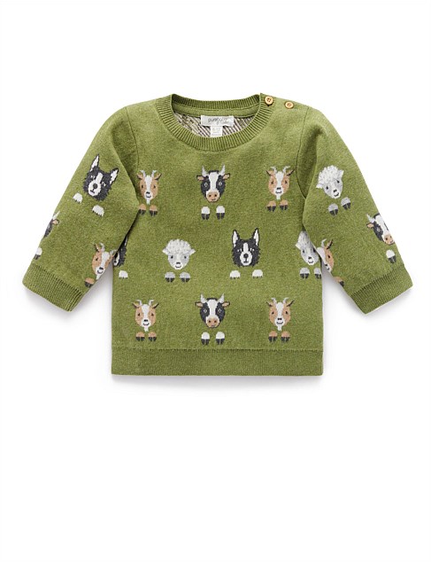 Purebaby Farm Friends Jumper | David Jones