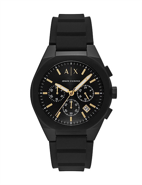 Armani Exchange Black Chronograph Watch | David Jones