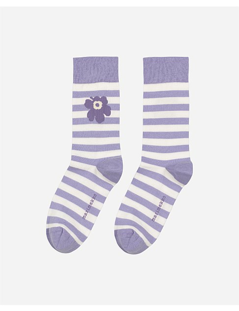 Marimekko Kasvaa Tasaraita Unikko Kioski Socks | David Jones