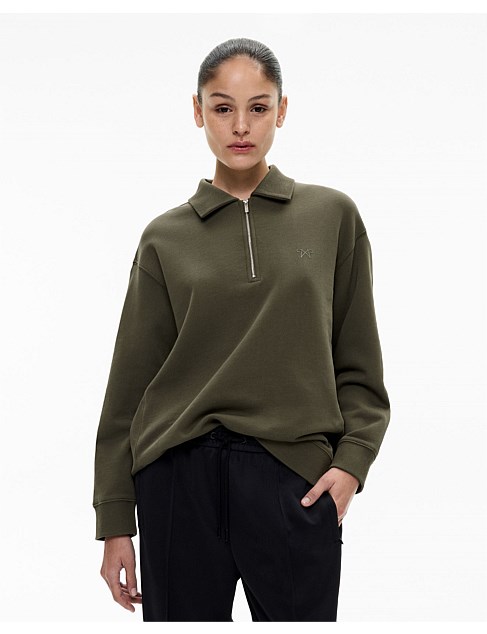Witchery Longline Zip Sweater | David Jones