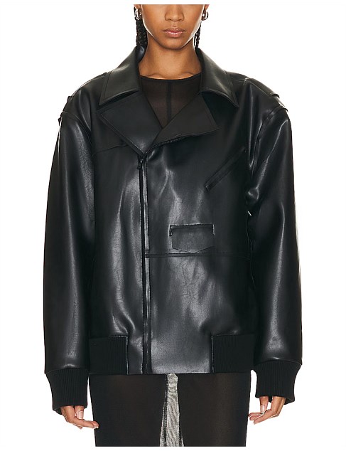 Norma Kamali Oversized Moto Jacket | David Jones