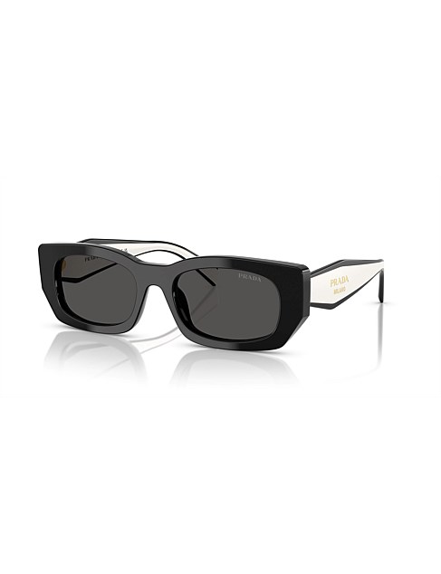 Prada Pillow Black Dark Grey Sunglasses | David Jones