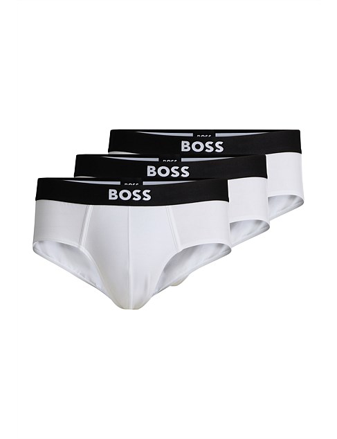 Boss Hip Briefs Set Of 3 With Logo Waistband | David Jones