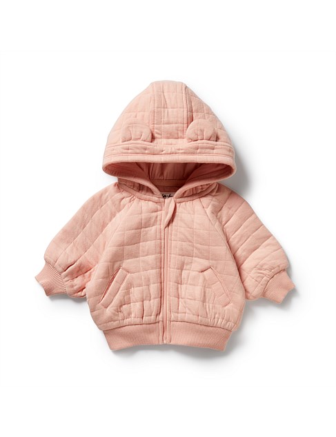 Wilson & Frenchy Pretty Pink Organic Quilted Jacket | David Jones