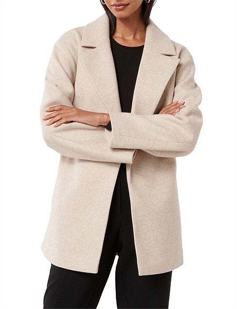 Forever New Adele Petite Wrap Coat | David Jones