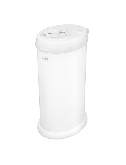 Ubbi Nappy Pail -Matte White | David Jones