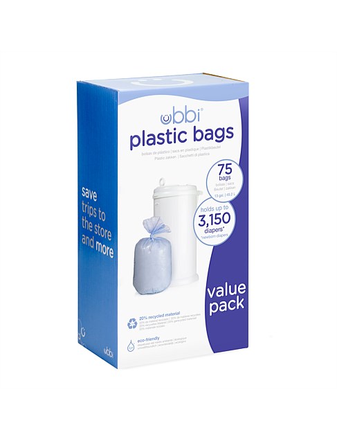 Ubbi Plastic Bags 3 Pack | David Jones