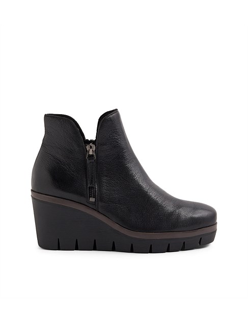 Midas Nutown Black Leather Ankle Boots | David Jones