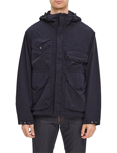 Cp Company Flatt Nylon Goggle Jacket | David Jones