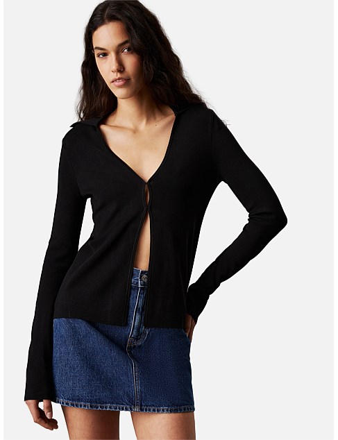 Calvin Klein Rayon Sweater Cardigan | David Jones