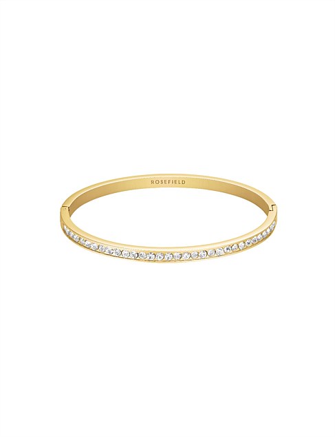 Rosefield Rosefield Crystal Bangle Gold | David Jones
