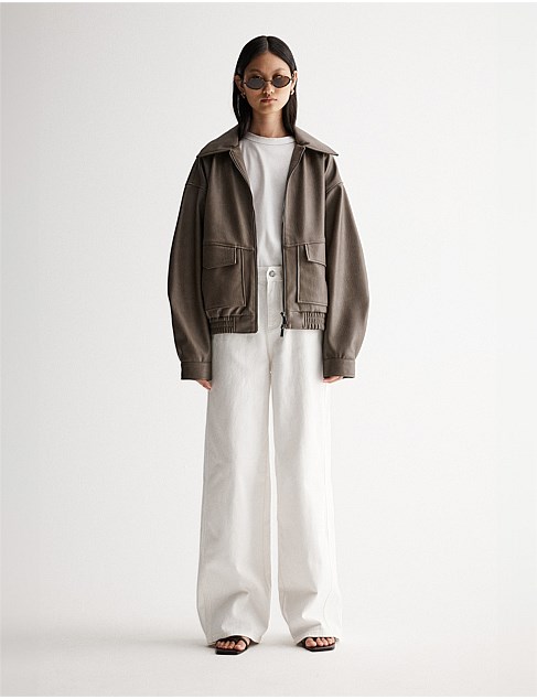 Elka Collective Ebony Bomber Jacket | David Jones