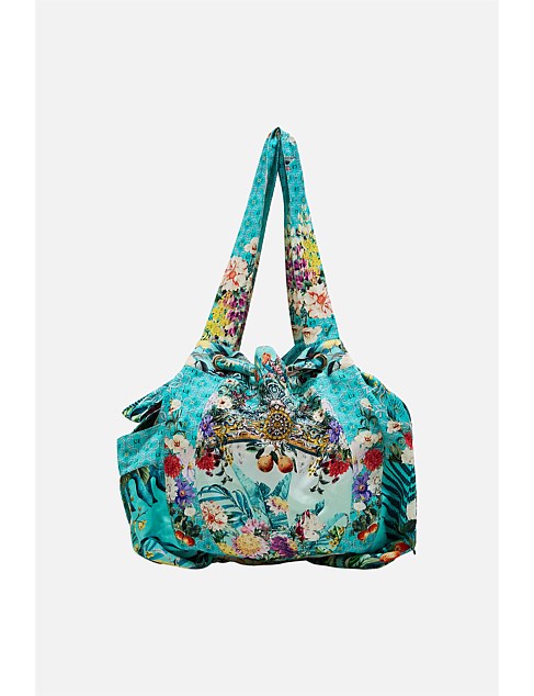Camilla Drawstring Beach Bag | David Jones