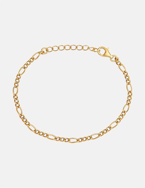 Saint Valentine Figaro Boyfriend Chain Bracelet -Gold | David Jones