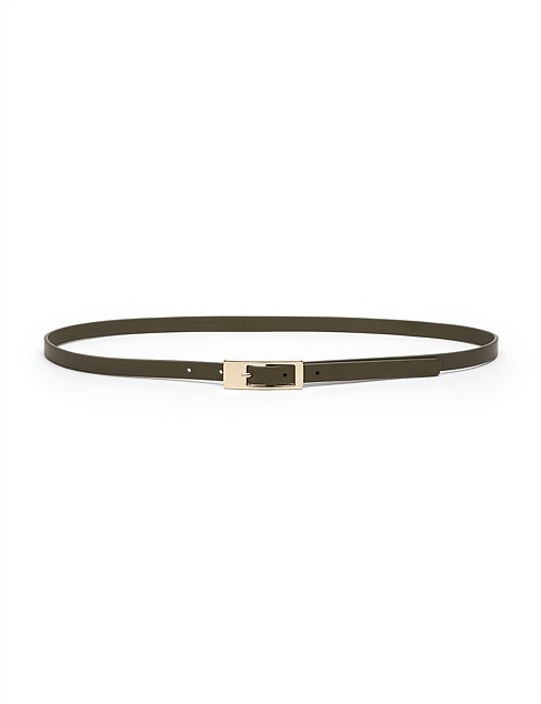 Unison Pia Skinny Belt With Elongated Buckle | David Jones