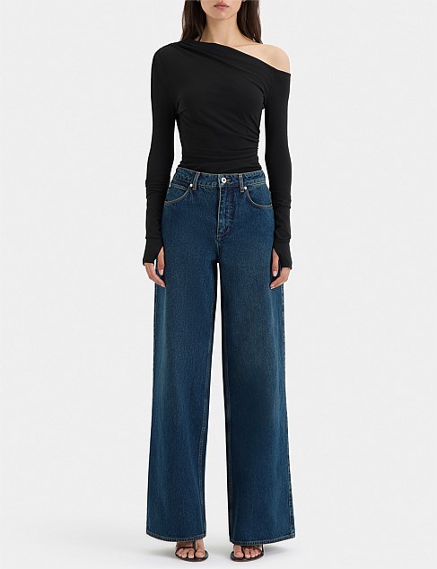 Sir Lottie Gathered Top Asymmetric Neckline | David Jones