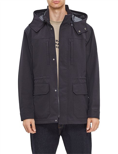 Armani Exchange Utility Edge Weatherproof Caban Coat | David Jones