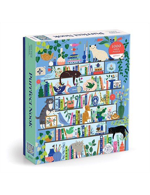 Galison Purrfect Nook Puzzle 1000 Piece | David Jones