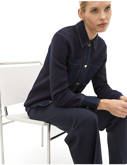 Seed Heritage Double Knit Denim Jacket | David Jones