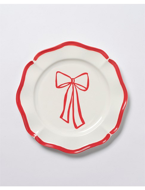 No. 22 Home Bow Red Side Plates Set Of 4 | David Jones