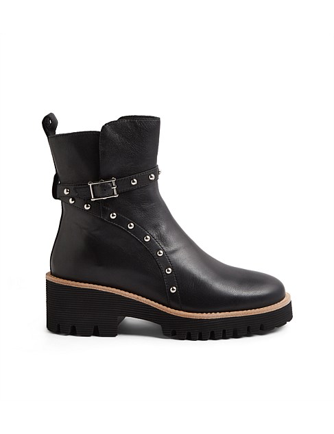 Midas Diggins Mi Black Leather | David Jones