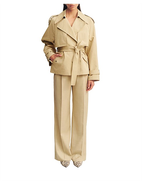 Shona Joy Warren Cropped Trench Jacket | David Jones