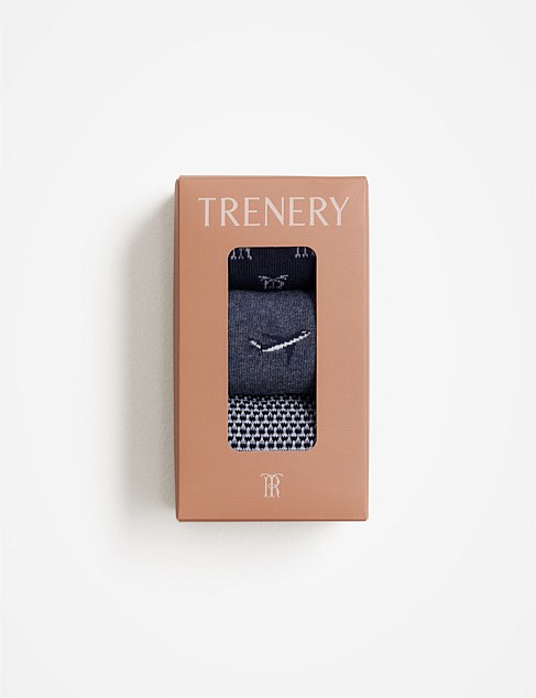 Trenery Monogram Sock Gift Set | David Jones