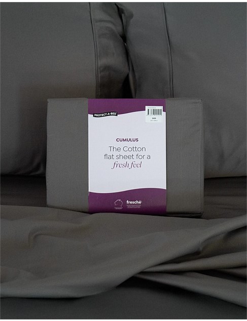 Protect-a-bed Cumulus Cotton Queen Flat Sheet | David Jones