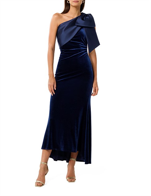 Forever New Delta Velvet Bow Maxi Dress | David Jones