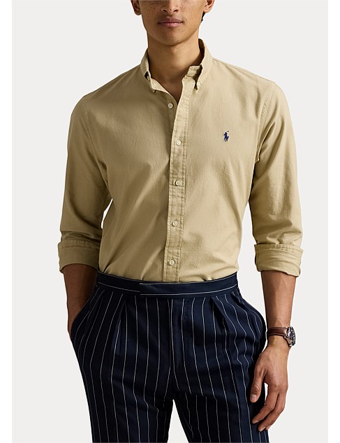 Polo Ralph Lauren Custom Fit Garment-dyed Oxford Shirt | David Jones