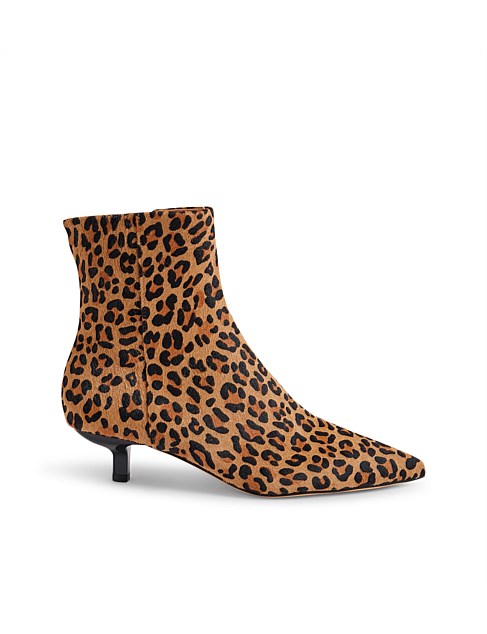 Mollini Cemila Leopard Pony Ankle Boots | David Jones