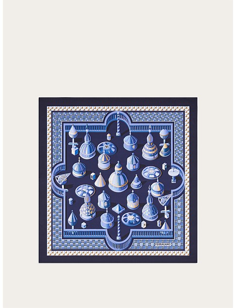 Ferragamo Nadir Print Silk Scarf | David Jones