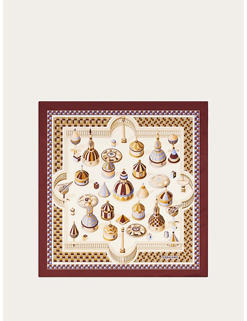 Ferragamo Nadir Print Silk Scarf | David Jones