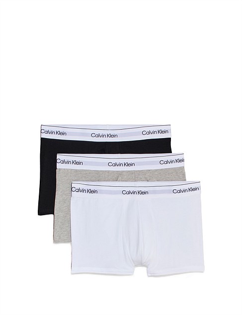 Calvin Klein 3 Pack Icon Cotton Stretch Trunk | David Jones
