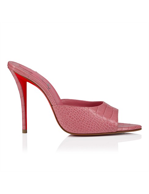 Christian Louboutin Miss Z Mule 100 Calf Mini Ali/lining Bon Bon/lin Bon Bon | David Jones